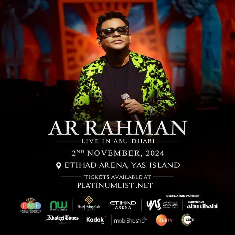 AR Rahman Live In Concert 2024 at Etihad Arena, Abu Dhabi - DubaiThingsToDo