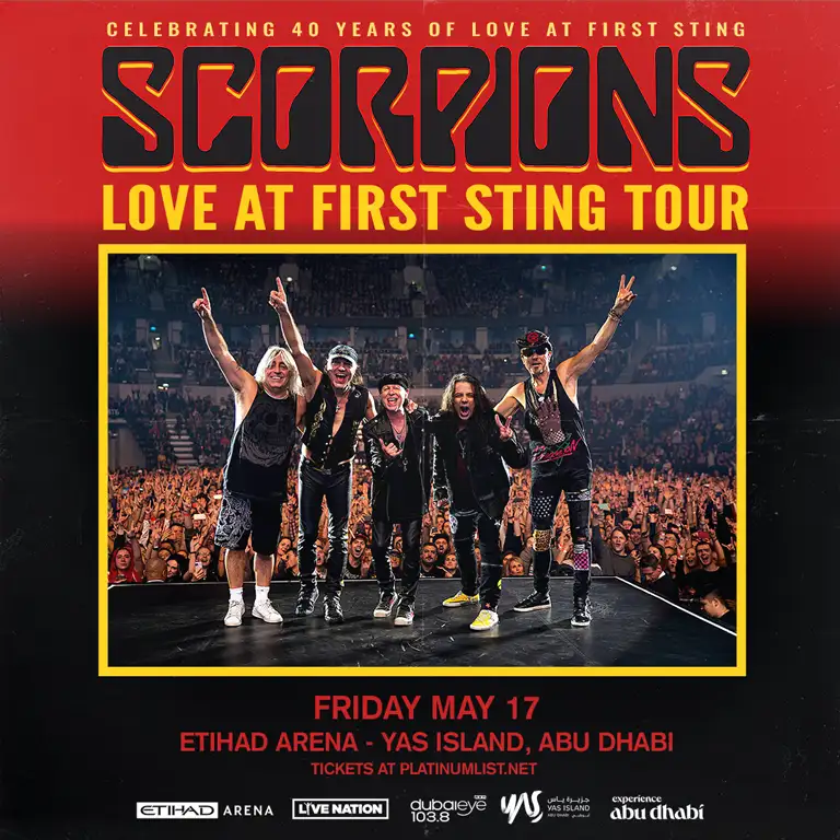 Live Nation Presents Scorpions at Etihad Arena in Abu Dhabi ...