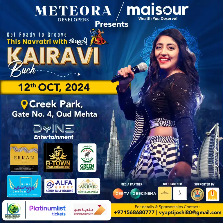 Garba Dandiya Navratri with Kairavi 2024 Live in Dubai - DubaiThingsToDo