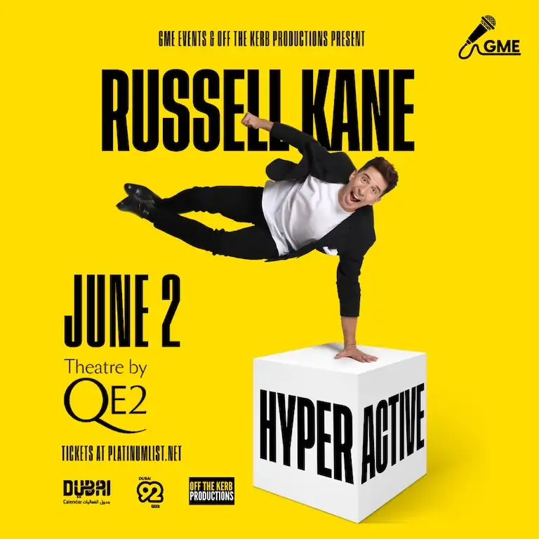 Russell Kane: HyperActive at Theatre by QE2, Dubai - DubaiThingsToDo
