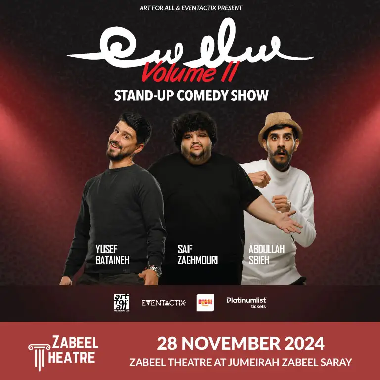 Salaseh Vol.2 Stand Up Arabic Comedy at Zabeel Theatre in Dubai ...