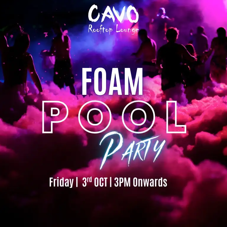 Foam Pool Party at Cavo Rooftop - DubaiThingsToDo