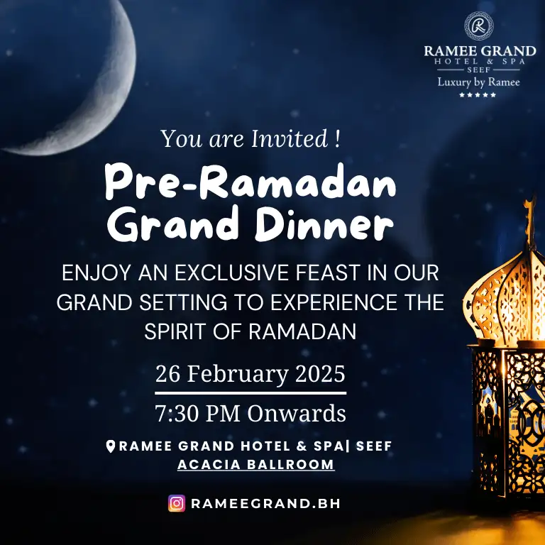 Pre-Ramadan Grand Dinner at Acacia Ballroom - Ramee Grand Hotel ...