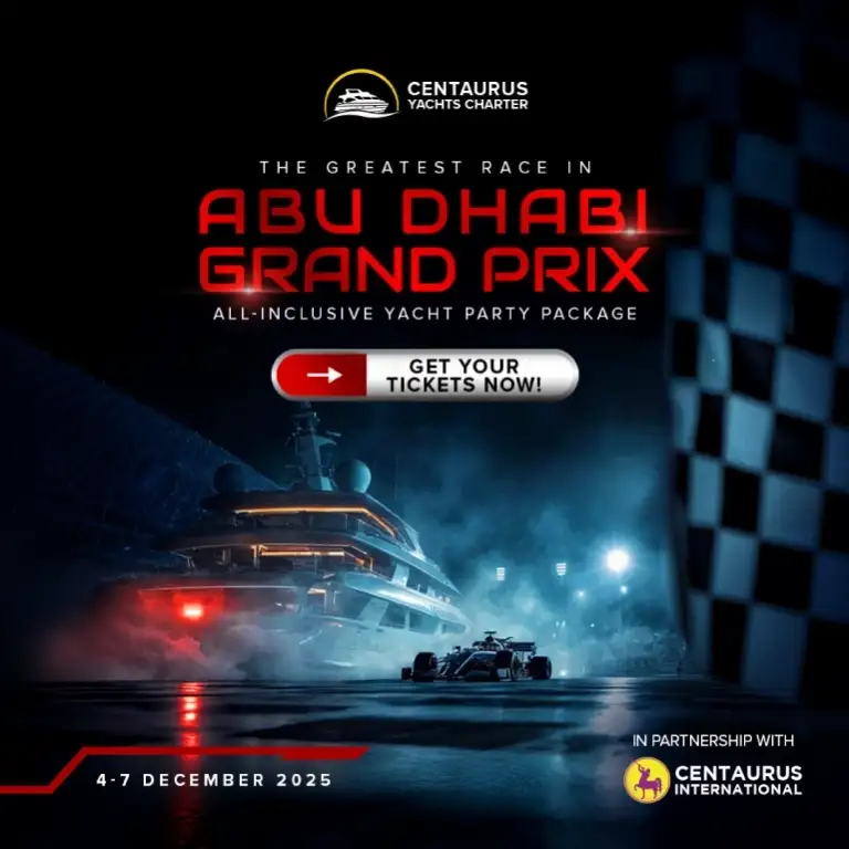 F1 Abu Dhabi Luxury Yacht Package & After-race Concerts - DubaiThingsToDo