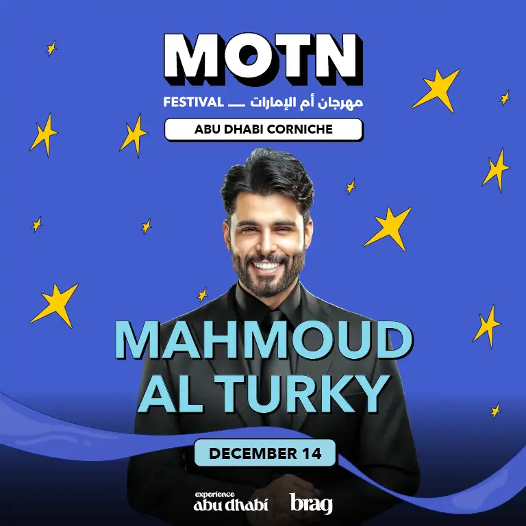 Mahmoud Al Turky Live on December 14 at MOTN Festival Abu Dhabi ...