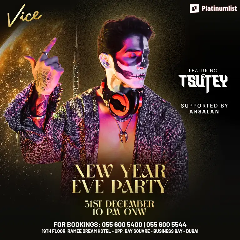New Year's Eve Party at Vice in Dubai - DubaiThingsToDo