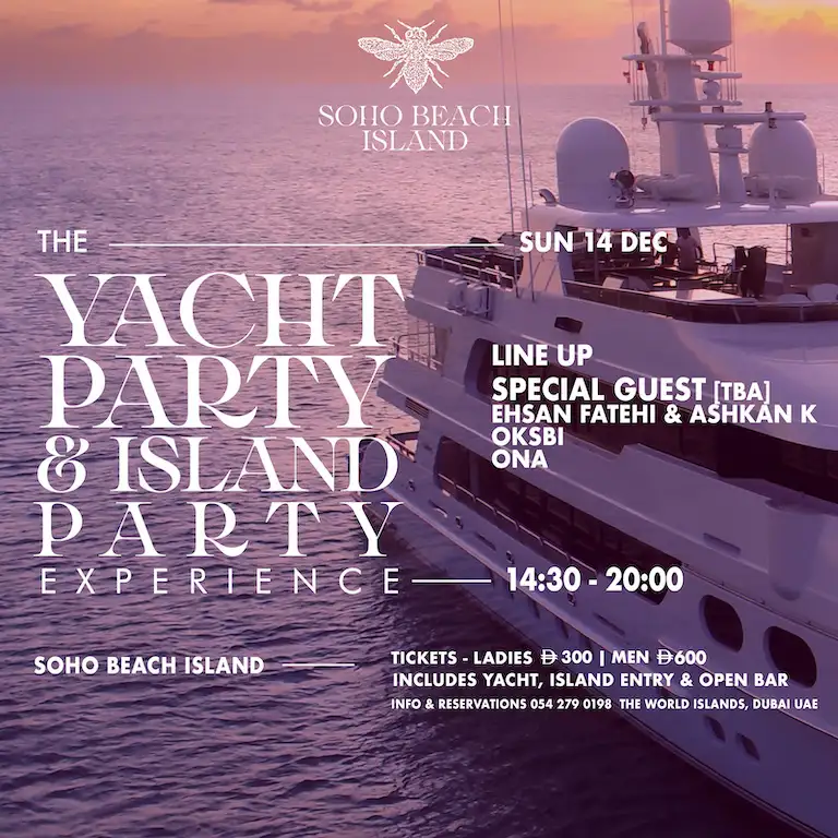 The Yacht & Island Party Experience - Soho Beach Island, The World ...