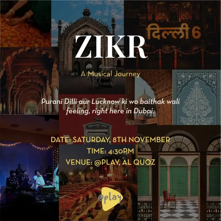 Zikr - A Curated Baithak Experience - DubaiThingsToDo
