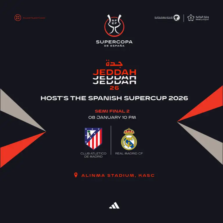 Atletico Madrid vs Real Madrid - Spanish Super Cup 2026 in Jeddah ...
