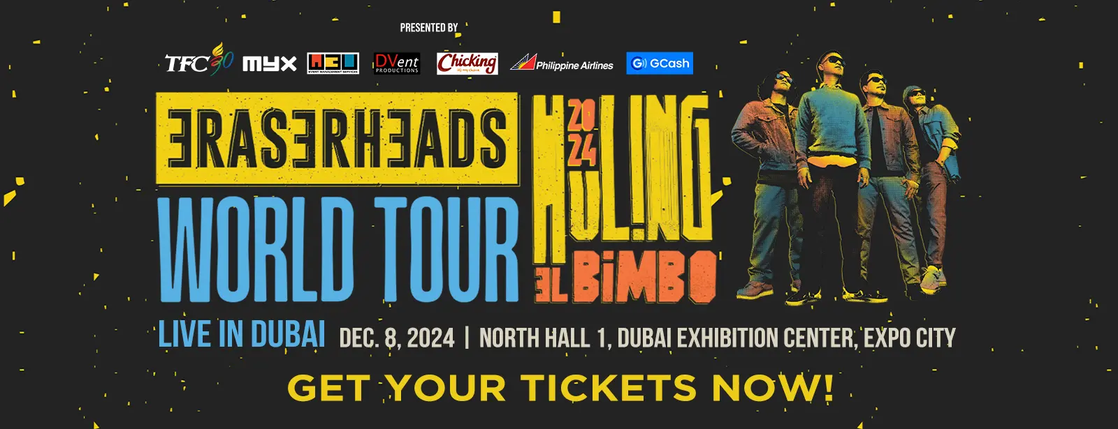 Eraserheads Huling El Bimbo World Tour 2024 in Dubai - DubaiThingsToDo