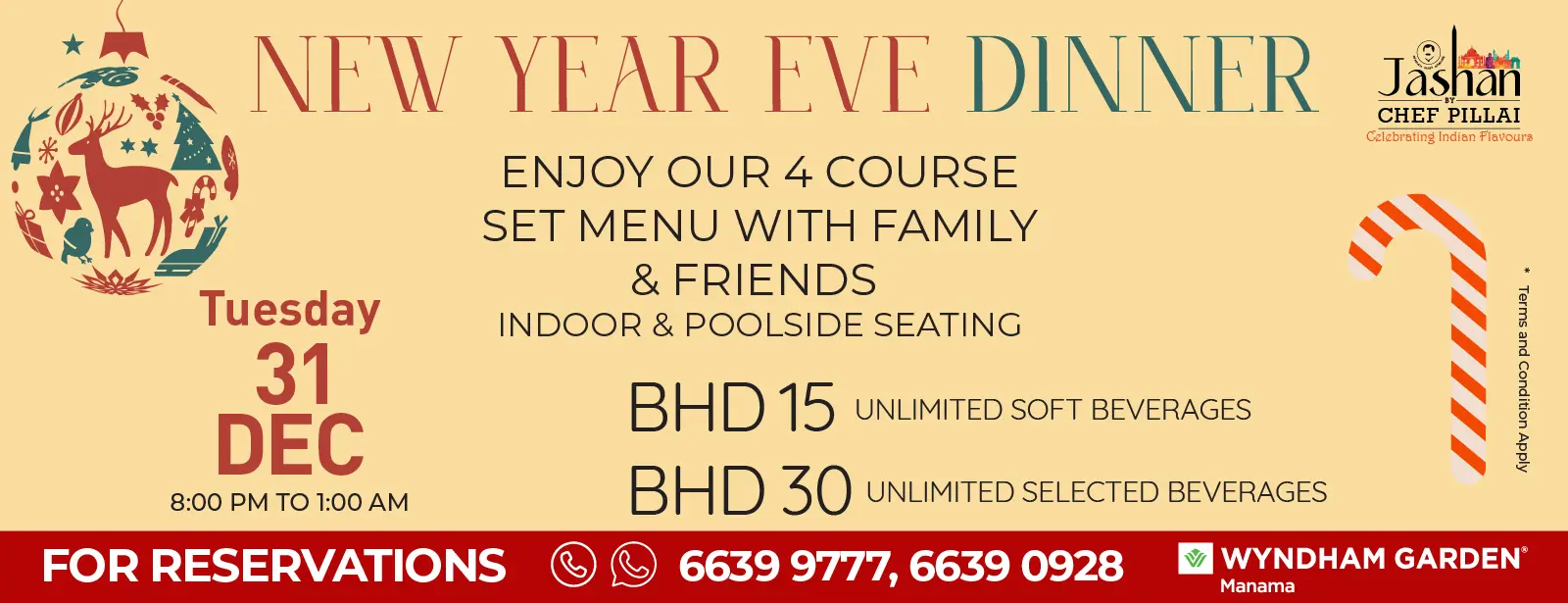 New Year’s Eve Dinner at Jashan by Chef Pillai - DubaiThingsToDo