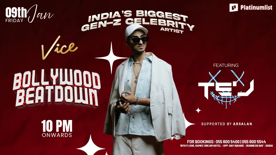 Bollywood Beatdown at Vice in Dubai | 09 January - DubaiThingsToDo