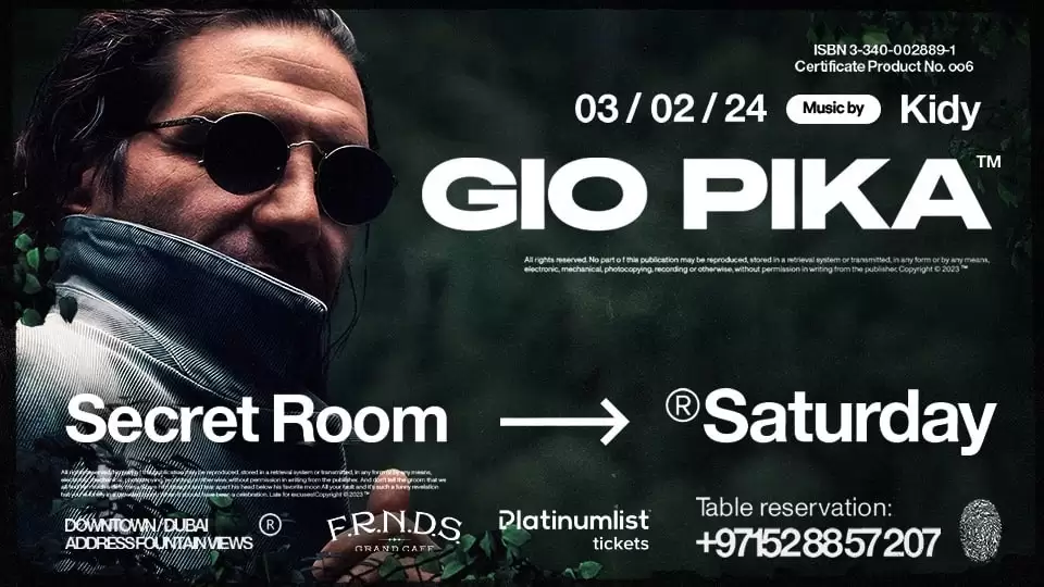 Gio Pika / Гио Пика Live in Dubai - DubaiThingsToDo