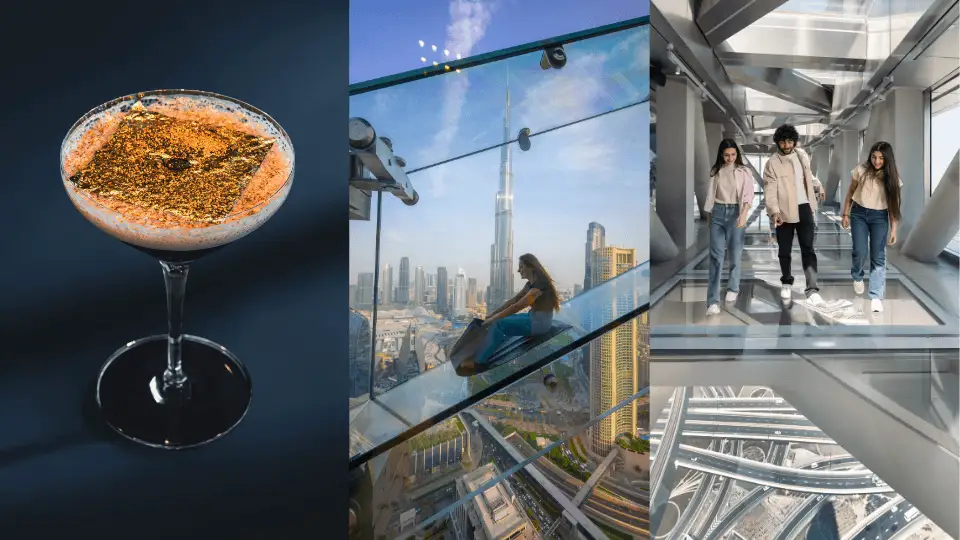 Sky Views with Slide & Gold Menu - DubaiThingsToDo