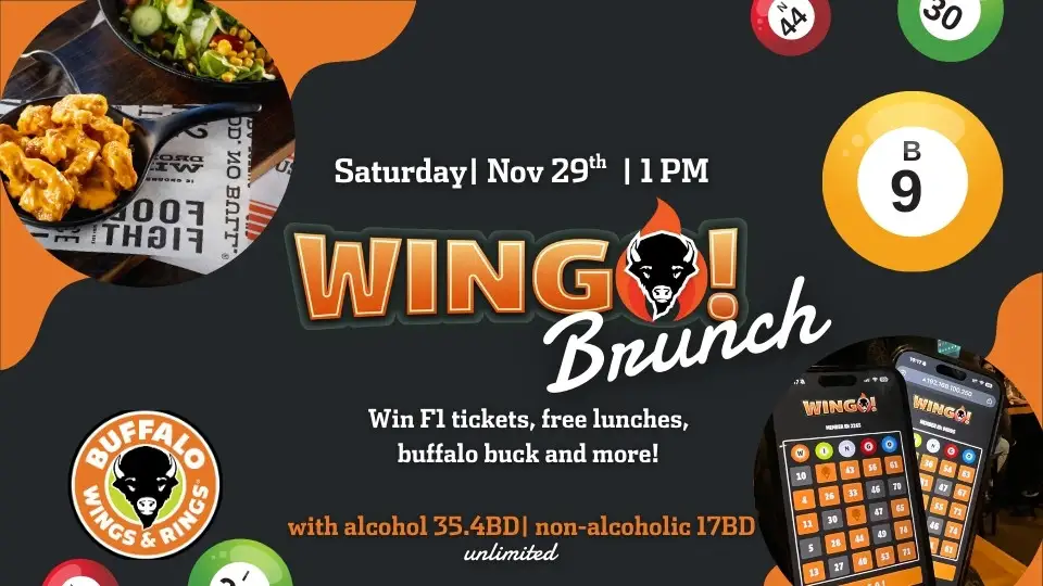 WINGO Brunch at Buffalo Wings & Rings, Bahrain - DubaiThingsToDo