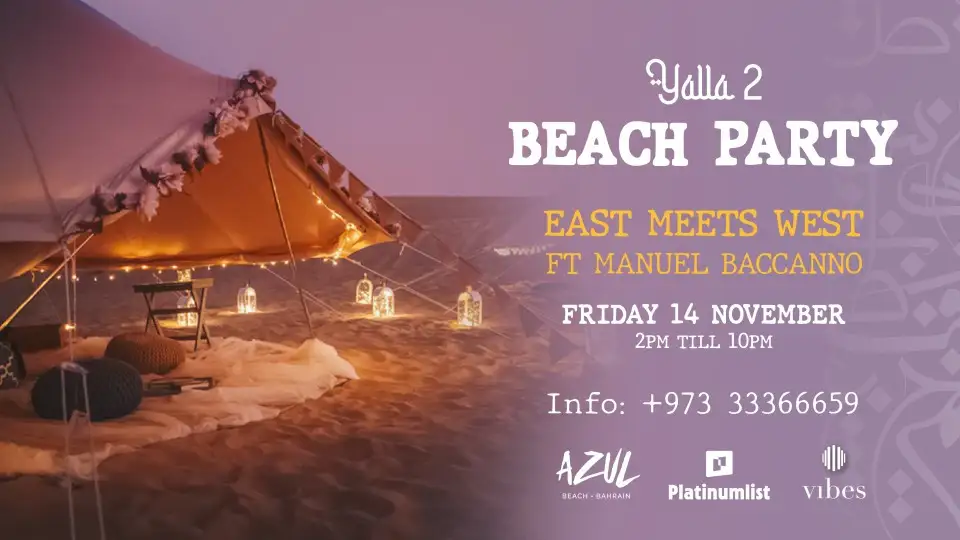 Yalla Beach Party 2 at Azul Beach, Bahrain - DubaiThingsToDo